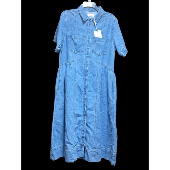 Maye | Dresses | Maye Womens Montana Denim Shirtdress Size Medium Nwt ...